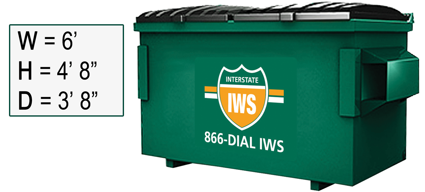 IWS-3Yard-Rear-Load-Container | Interstate Waste Services