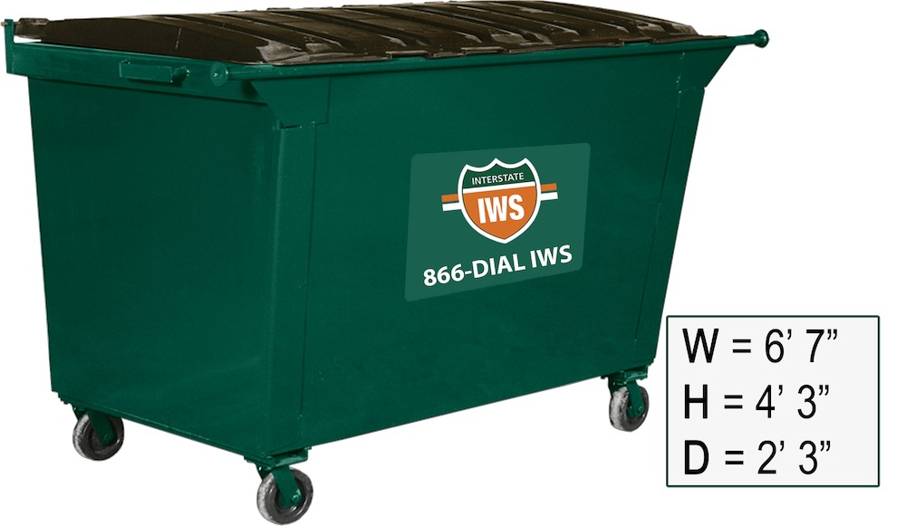 IWS-1.5Yard-Rear-Load-Container | Interstate Waste Services
