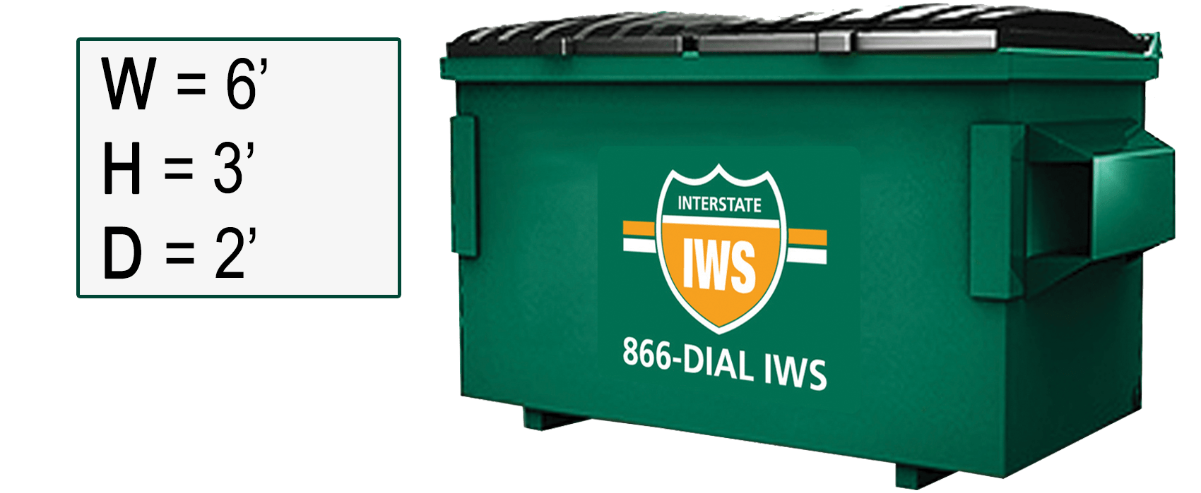 IWS-1Yard-Rear-Load-Container | Interstate Waste Services