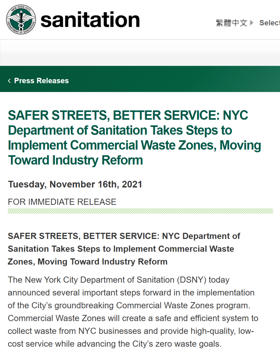 DSNY | Interstate Waste Services